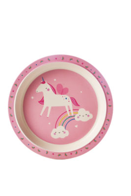 George Home Kids Unicorn Bamboo Plate - ASDA Groceries