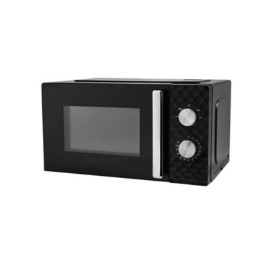 George Home Black 17L Diamond Texture Manual Microwave Oven - ASDA ...