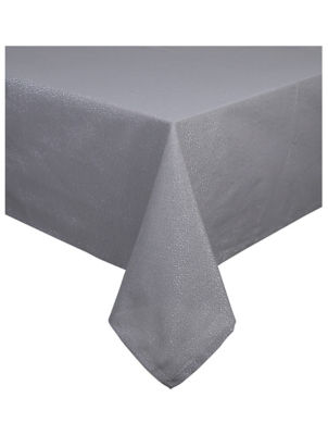 George Home Silver Fabric Tablecloth - ASDA Groceries