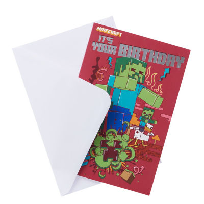 Minecraft Birthday Card - ASDA Groceries