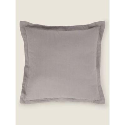 George Home Grey Solid Dyed Cushion - ASDA Groceries