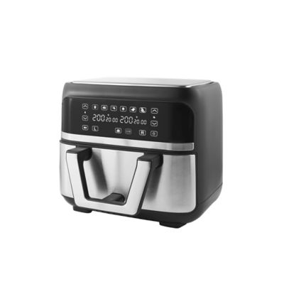 George Home Black 9L Multi-Drawer Air Fryer with adjustable ...