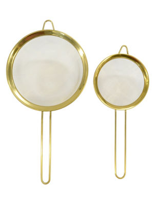 At Home with Stacey Solomon Matte Gold-Tone Sieve - ASDA Groceries