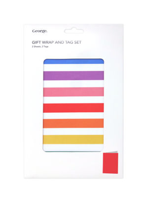 George Rainbow Stripe Flat Wrap - ASDA Groceries