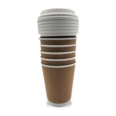 George Home Paper Coffee Cups With Lids 6Pk - ASDA Groceries