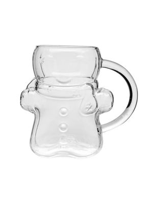 Shaped Glass Gingerbread Man Mug - ASDA Groceries