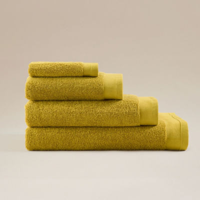 George Home Dark Yellow Cotton Face Cloth 30x30 - ASDA Groceries