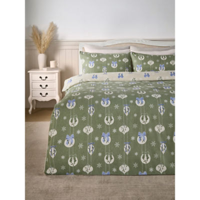 Stacey Solomon Baubles & Bows Reversible Duvet Set Super King - ASDA ...
