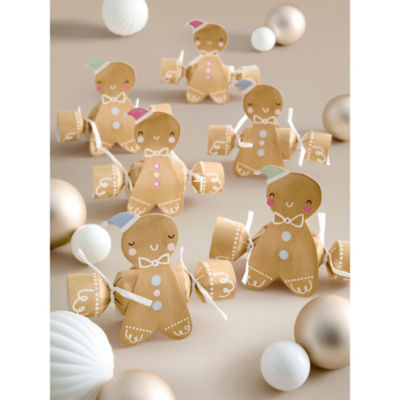Premium Gingerbread Christmas Crackers - Set of 6 - ASDA Groceries