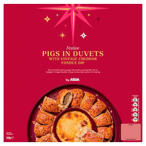 ASDA Festive Pigs in Duvets with Vintage Cheddar Fondue Dip 580g - ASDA ...