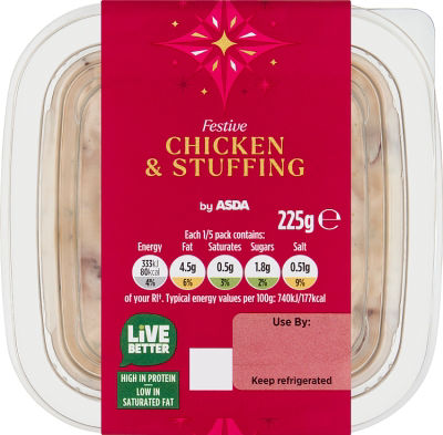 ASDA Festive Chicken & Stuffing 225g - ASDA Groceries