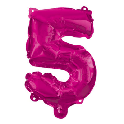 George Pink 95cm Number Helium Balloon No 5 - ASDA Groceries
