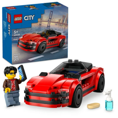 LEGO City Red Sports Car, Toy Supercar Vehicle Set 60448 - ASDA Groceries