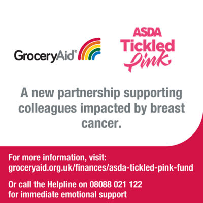Asda and GroceryAid launch Tickled Pink Fund to support grocery ...