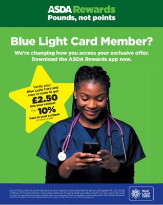 Asda updates on Blue Light Card